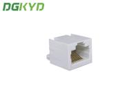 China DGKYD52T1188IWC1DB1019 Single Port RJ45 Network Socket 180° Right Angle PCB Mount Without LED for sale