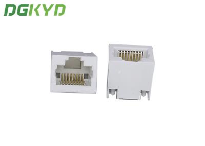 China DGKYD52T1188IWC1DB1019 Single Port RJ45 Network Socket 180° Right Angle PCB Mount Without LED for sale