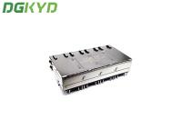 China Dip Mount Multi Port Tab Up 12 Pin RJ45 Network Connector 8 Core 10g Transformer for sale