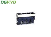China Dip Mount Multi Port Tab Up 12 Pin RJ45 Network Connector 8 Core 10g Transformer for sale