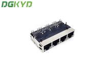 China Dip Mount Multi Port Tab Up 12 Pin RJ45 Network Connector 8 Core 10g Transformer for sale
