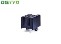 China DGKYD53211166IWA1DY1017 PBT RJ45 Single Port Connector 6p6c Tab Down 100 Ohm Impedance for sale