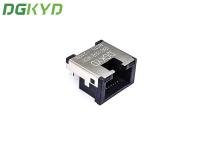 China SMT Single Port RJ45 Shielded Connector 8 Pin 1000BASE-T Sinking Plate 4.3 for sale