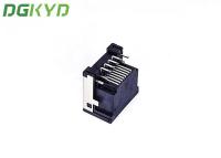 China SMT Single Port RJ45 Shielded Connector 8 Pin 1000BASE-T Sinking Plate 4.3 for sale