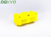 China 0.6U Dual Port RJ45 Jack 180 Degree Tongue 8 Pin Without LED 10/100/1000BASE-T for sale