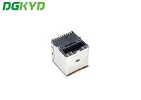 China Multi Port Shielded Rj45 Connector 8p12c PCB Communication Poe Filter for sale