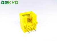 China DGKYD RJ45 Socket Connector 15.2×17.8×11.7mm Single Port Without Transformer for 10/100/1000BASE-T for sale