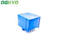 China 5621 Single Port RJ45 Socket Without Transformer - Blue PBT Connector for 10/100/1000BASE-T Ethernet with 350uH Inductance for sale