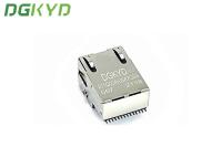 China Gigabit Ethernet Modular Jack Singleport Without Led Sinking Plate Chip Integrated Transformer 14pin for sale