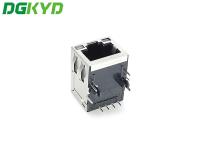 China DGKYD211B054FG1A4D RJ45 Shielded Connector 8PIN 6U Gold Plating for sale