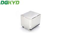 China DGKYD 2x2 Ports RJ45 Network Connector 180 Degree Shielded with LED 8P8C for sale