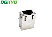 China Single Port 100M Integrated Transformer Ethernet Filter With 12Pin RJ45 Network Interface for sale