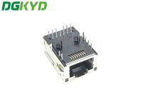 China Single Port 100M Integrated Transformer Ethernet Filter With 12Pin RJ45 Network Interface for sale
