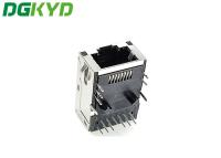 China Single Port 100M Integrated Transformer Ethernet Filter With 12Pin RJ45 Network Interface for sale