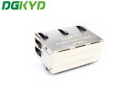 China Double Port 100M Integrated RJ45 Transformer 8-Pin Network Interface with 350μH Inductance and 2250VDC Rating for sale