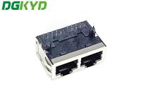 China Double Port 100M Integrated RJ45 Transformer 8-Pin Network Interface with 350μH Inductance and 2250VDC Rating for sale