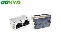 China Double Port 100M Integrated RJ45 Transformer 8-Pin Network Interface with 350μH Inductance and 2250VDC Rating for sale