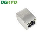 China DGKYD911B031AB2A7S057 RJ45 Ethernet PCB Jack Connector with LED - 10/100/1000BASE-T, 350μH Inductance, 265°C Soldering for sale