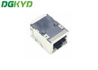 China DGKYD911B031AB2A7S057 RJ45 Ethernet PCB Jack Connector with LED - 10/100/1000BASE-T, 350μH Inductance, 265°C Soldering for sale