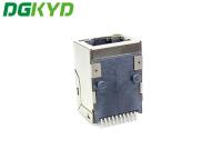 China DGKYD911B031AB2A7S057 RJ45 Ethernet PCB Jack Connector with LED - 10/100/1000BASE-T, 350μH Inductance, 265°C Soldering for sale