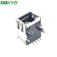 China Single Port RJ45 Female Connector 8P8C 10/100 Base-T with LEDs for sale