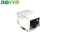 China RJ45 8P8C Single Network Port Female Socket Connectors 8Pin PCB Mount for sale