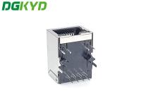 China RJ45 8P8C Single Network Port Female Socket Connectors 8Pin PCB Mount for sale