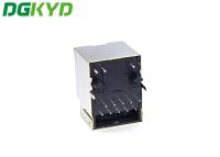 China Single Port Rj45 Connector Plug G/Y Led Ethernet Surface Mount Board Pcb Metal Shielded for sale