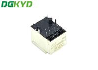China Single Port Rj45 Connector Plug G/Y Led Ethernet Surface Mount Board Pcb Metal Shielded for sale