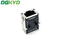 China DGKYD811Q487FN5A2DB057 Shielded RJ45 Modular Jack 8P12 with LED for 10/100/1000BASE-T Ethernet for sale