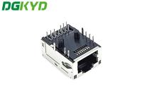China DGKYD811Q487FN5A2DB057 Shielded RJ45 Modular Jack 8P12 with LED for 10/100/1000BASE-T Ethernet for sale