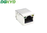 China 8P10C Female Rj45 Pcb Modular Jack With Led 100 Base-T Ethernet Connector RJ45 Socket for sale