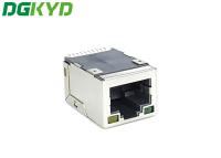 China 8P10C Female Rj45 Pcb Modular Jack With Led 100 Base-T Ethernet Connector RJ45 Socket for sale