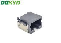 China LCP RJ45 Female Connector 8 Pin SMD Sinking on Board 8mm Height 10/100/1000BASE-T for sale
