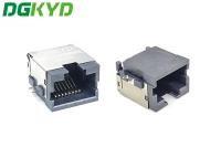 China LCP RJ45 Female Connector 8 Pin SMD Sinking on Board 8mm Height 10/100/1000BASE-T for sale