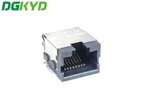 China LCP RJ45 Female Connector 8 Pin SMD Sinking on Board 8mm Height 10/100/1000BASE-T for sale