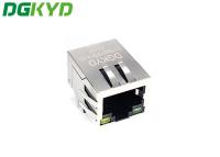 China DGKYD 1x1 Port 1000 Base-T RJ45 Tab Down Ethernet Connector with Magnetics for sale