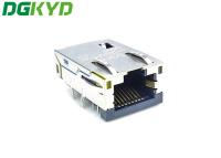 China Metal Shielded Extra Low Profile SMT Cat5 Rj45 Modular Jack DIP Mount for sale