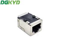 China TAB-UP Gigabit RJ45 Network Connector with Integrated Transformer 350μH Inductance 265°C Wave Soldering for sale