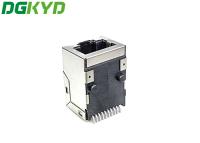 China TAB-UP Gigabit RJ45 Network Connector with Integrated Transformer 350μH Inductance 265°C Wave Soldering for sale