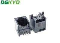 China RJ11 Network Port Connector 6P6C Modular Block Interface Without Filter - 0-70℃ Operating Temperature, 100Ω Impedance for sale