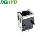 China DGKYD211B018FD2A4D standard RJ45 Connector With Light And Shielding 8Pin 100M Integrated Filter for sale