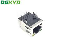 China DGKYD211B018FD2A4D standard RJ45 Connector With Light And Shielding 8Pin 100M Integrated Filter for sale