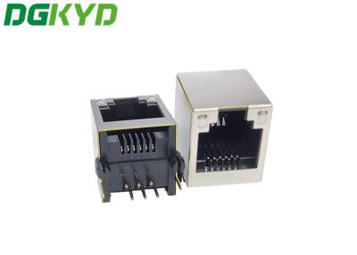 China Shielded RJ11 Modular Jack Connector 6P6C Without Filter - 350uH Inductance, 265℃ Solder Rating for sale