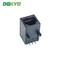 China 5921 Full Plastic RJ11 6P6C Cable Connector with Stiffener - 100Ω Impedance, 1.5Ω DC Resistance for sale