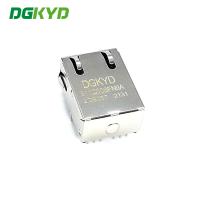 China DGKYD Gigabit Integrated Filter RJ45 Network Connector 12PIN PA66 1000BASE-T for sale