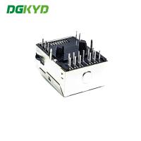 China DGKYD Gigabit Integrated Filter RJ45 Network Connector 12PIN PA66 1000BASE-T for sale