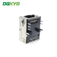 China DGKYD Gigabit Integrated Filter RJ45 Network Connector 12PIN PA66 1000BASE-T for sale