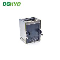 China RJ45 Network Port Connector 1x1 8P8C 30U Gold Plating Shielded Jack for 10/100/1000BASE-T for sale