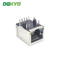 China DGKYD111Q070BA2A1D Gigabit Ethernet RJ45 Transformer 10-Pin with LED and Shielding 1000BASE-T for sale